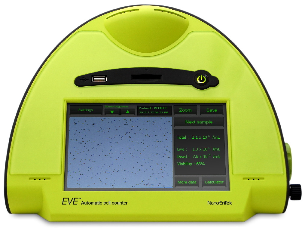 EVE™ Automated Cell Counter, NanoEnTek | Automated Cell Counters