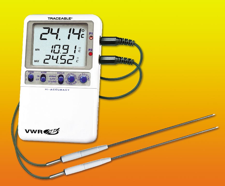 VWR® Traceable® Hi-Accuracy Dual Thermometer | Digital Thermometers