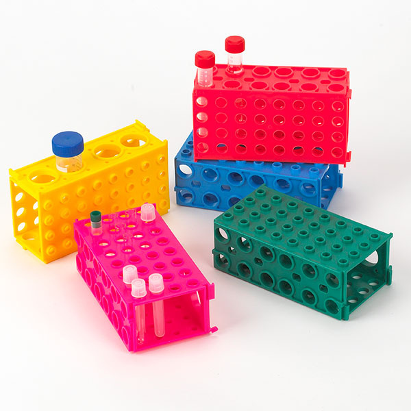 TUFFBLOK™ 4-Way Interlocking Tube Racks, Globe Scientific | Tube Racks