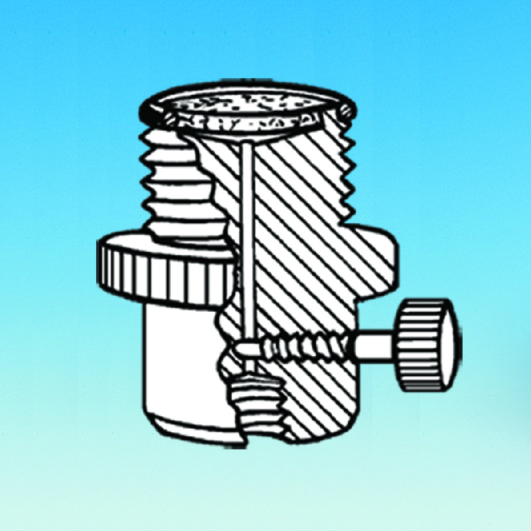 Adapter, Bottom Drip, Internally Threaded, with Flow Regulator Valve ...