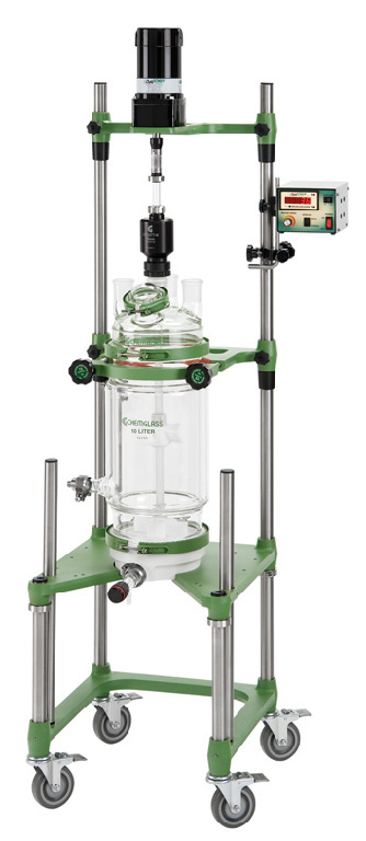 20 L Jacketed Filter Reactor System, Electric Motor, Chemgalss ...