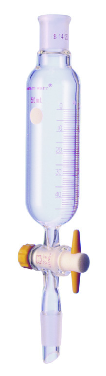 KONTES® Graduated Addition Funnels, [ST] Joints, PTFE Plug Stopcock ...