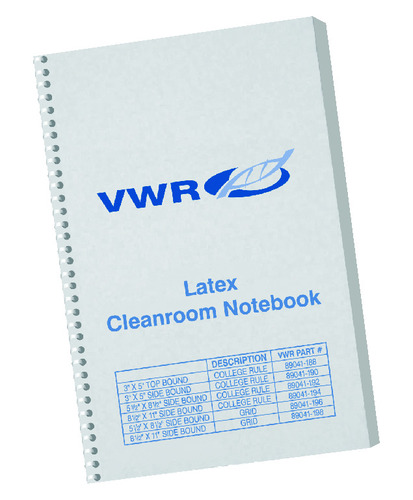 VWR® Cleanroom Spiral Notebooks, Latex | Notebooks