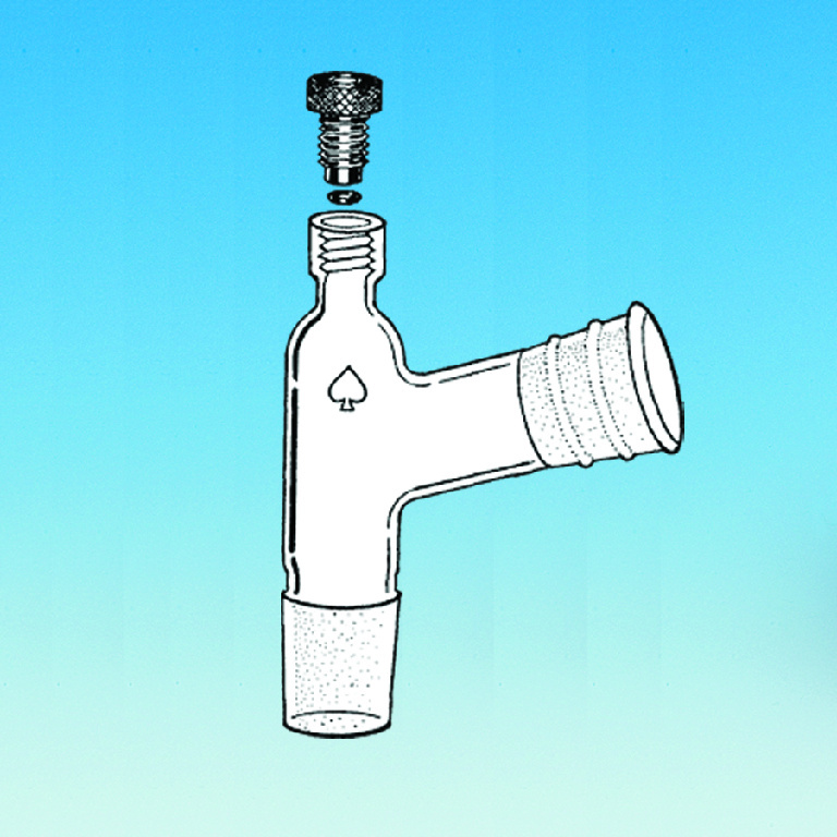 Adapter, 105 Degree Side Arm, Borosillicate Glass, Ace Glass ...