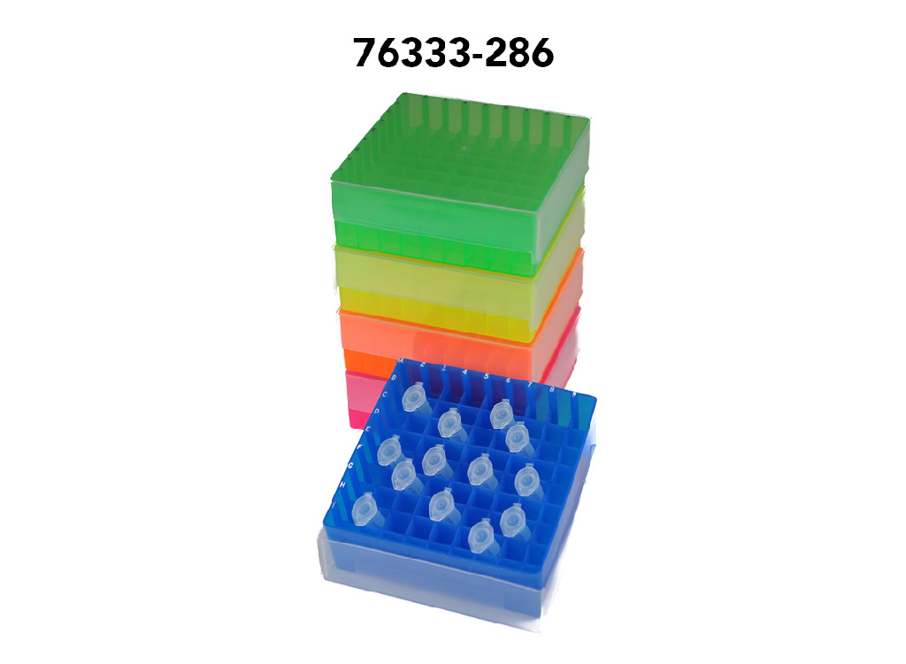 VWR® Freezer Storage Boxes, 81-Place, 50-Place and 100-Place ...