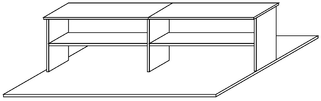 VWR® Contour™ Double-Tiered Upright Support | Casework