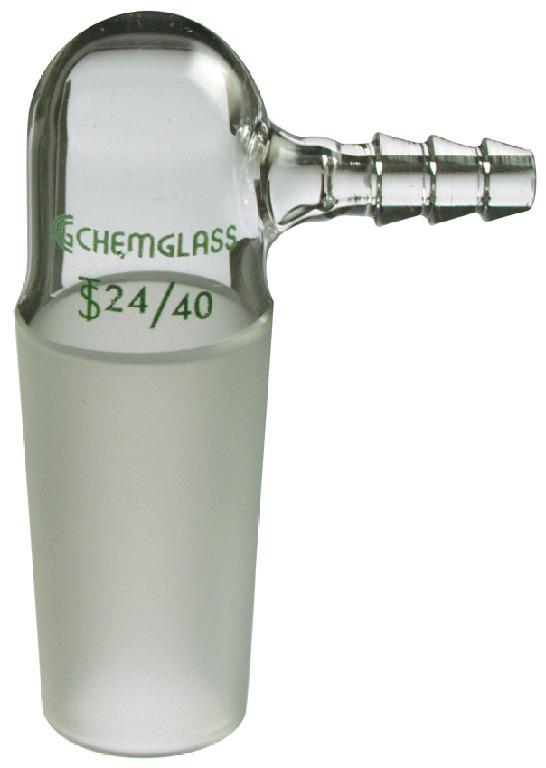 90° Inner Joint Inlet Adapters, Chemglass | Adapters, Joints with Tube ...