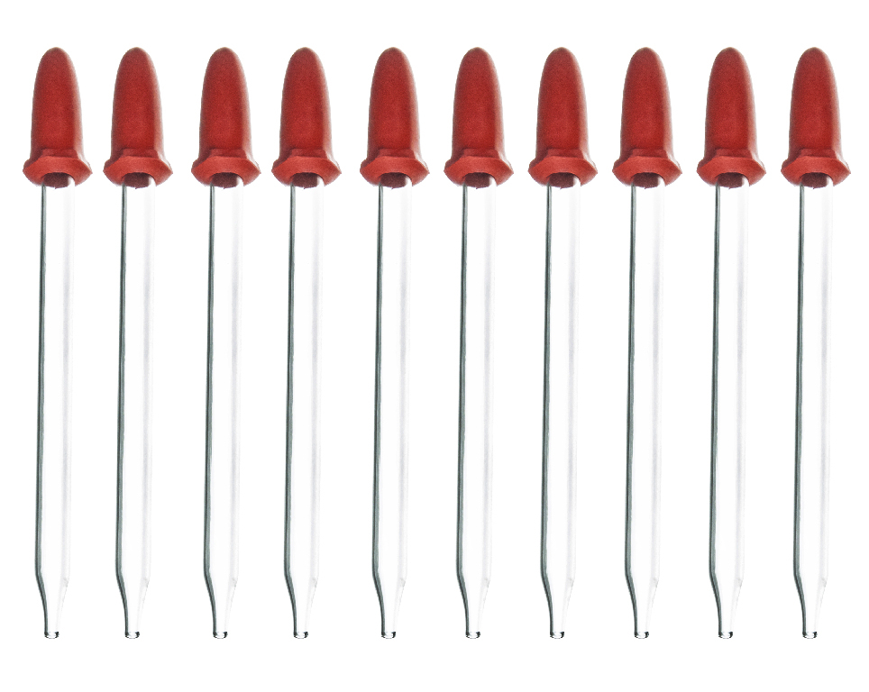 Eisco Glass Dropping Pipette with Rubber Teat | Pasteur/Transfer Pipettes