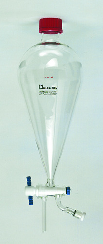 VentSep® Separatory Funnels, Pear-Shape, Glas-Col® | Separating Funnels