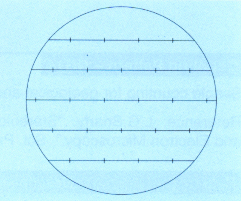 Zeiss Intergrating Disc or Henning Reseau Pattern, Electron Microscopy ...