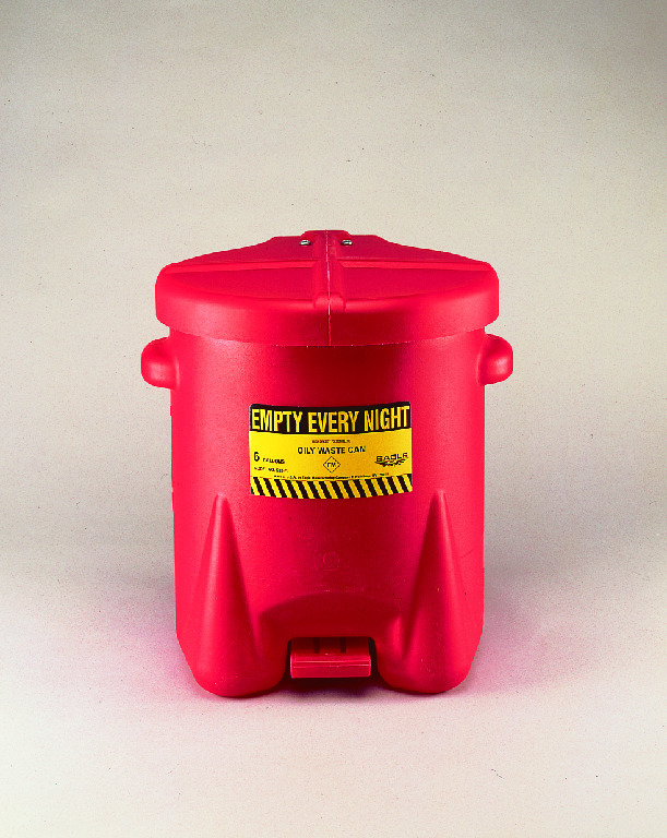 Oily Waste Cans, Polyethylene, Eagle Manufacturing | Waste Bins