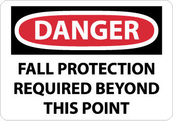 Fall Protection Signs, National Marker | Signs