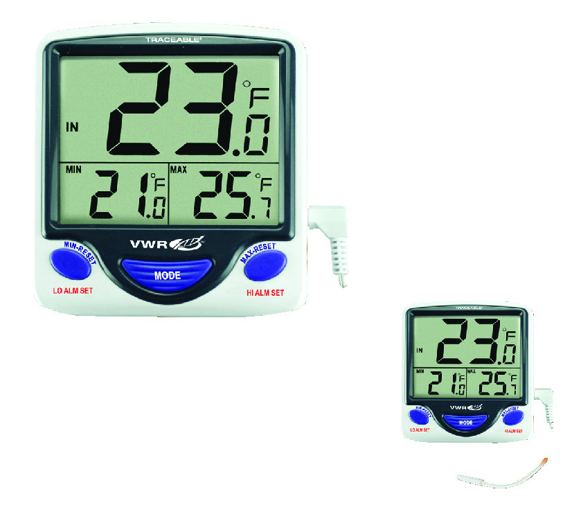VWR® Traceable® Jumbo Refrigerator/Freezer Thermometers | Digital ...