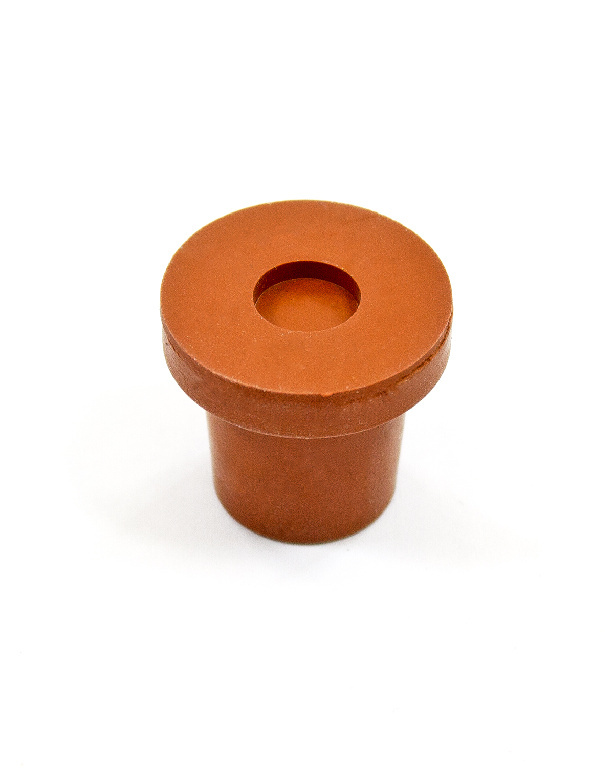 VWR® Red Rubber Stoppers, Flanged, Plasticoid | Rubber Stoppers