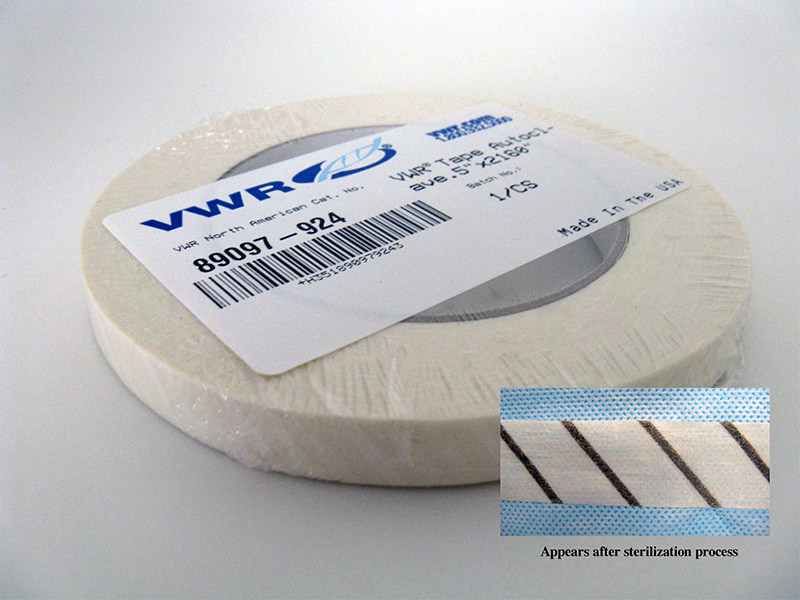 VWR® Stripe Autoclave Tape, Black | Sterilisation Indicators