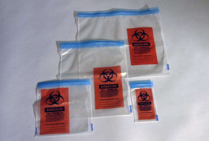 Bitran® Liquid-tight Formalin Bags, Com-Pac | Waste Disposal Bags