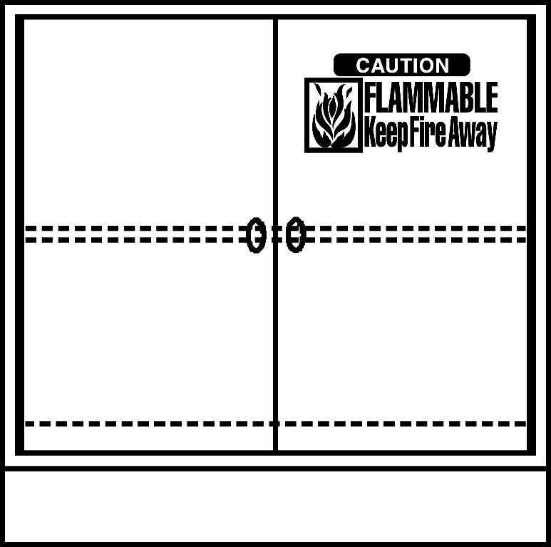 VWR® Contour™ Solvent Storage Fume Hood Base Cabinets | Storage Cabinets