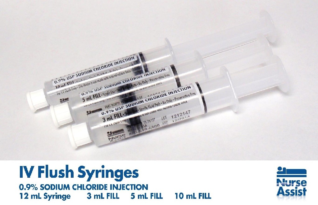 Sodium Chloride (0.9% ) I.V. Flush Syringes, Nurse Assist.Inc ...