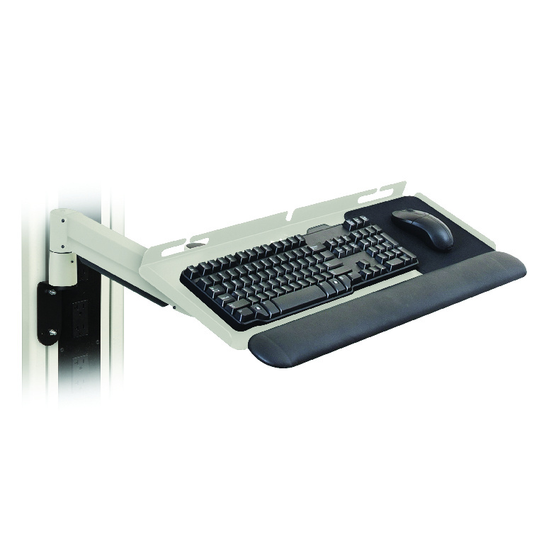 Large Keyboard Tray with Atlas System Mount, Innovative Office Products ...