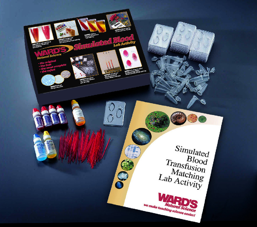 Ward's® Simulated Blood Transfusion Matching Kit | Educational ...