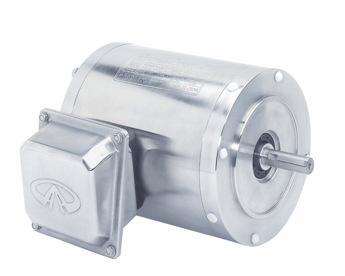 304 Stainless Steel NEMA Type C-Face Rigid-Base Motors | Motors