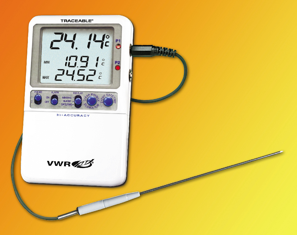 VWR® Traceable® Hi-Accuracy Dual Thermometer | Digital Thermometers