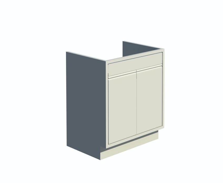 VWR® Contour™ Standing Height Sink Cabinet with Double Doors and ...