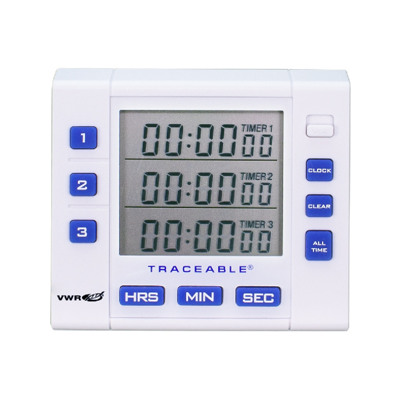 VWR® Traceable® Three-Channel Alarm Timer | Digital Timers