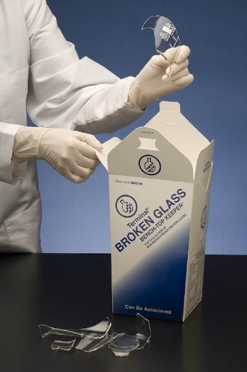 Terminal® Broken Glass Benchtop Keeper™ Container, Whitney Products ...