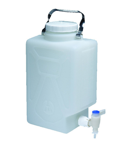 Nalgene® Rectangular Carboys with Spigot and Handle, Fluorinated High ...