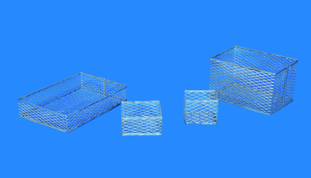 VWR®, Aluminum Diamond Mesh Test Tube Baskets, Rectangular | Baskets ...