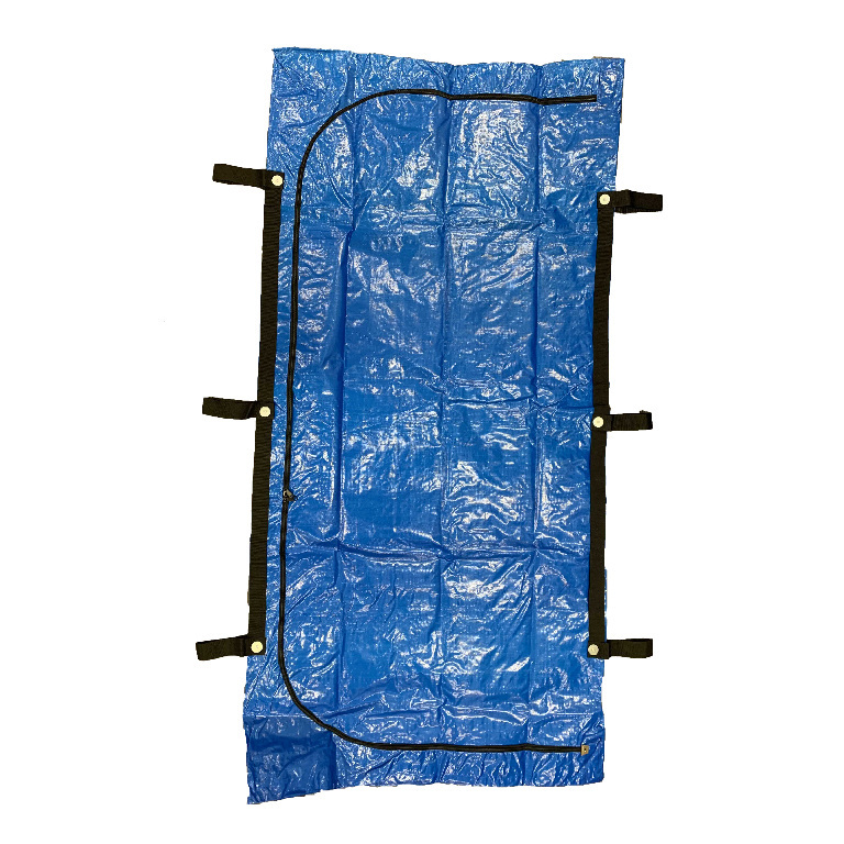Salam Bariatric Body Bag, HDPE Tarp, Envelope Zipper, 6 Handles, Dark ...