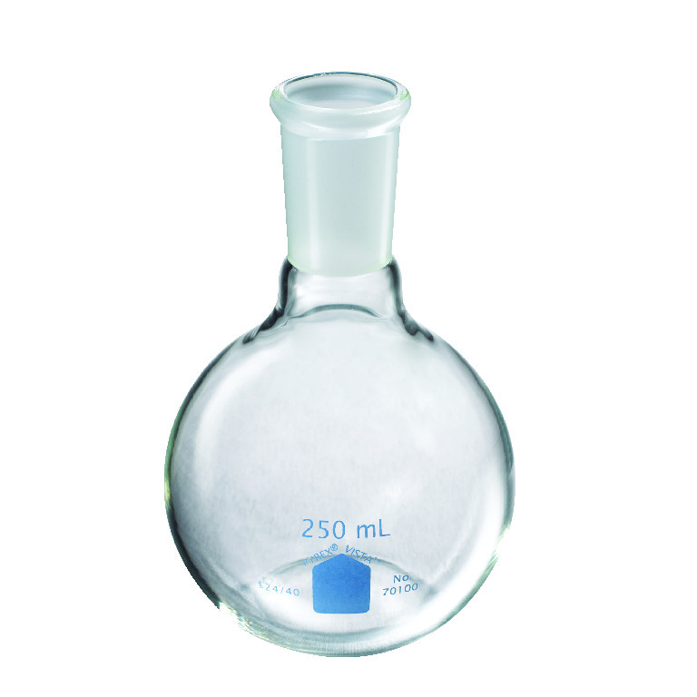PYREX® VISTA™ Flasks, Flat Bottom, Glass, Clear, with Standard Tapered ...