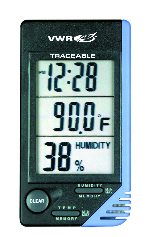 VWR® Traceable® Thermometer/Clock/Humidity Monitor | Digital Thermometers