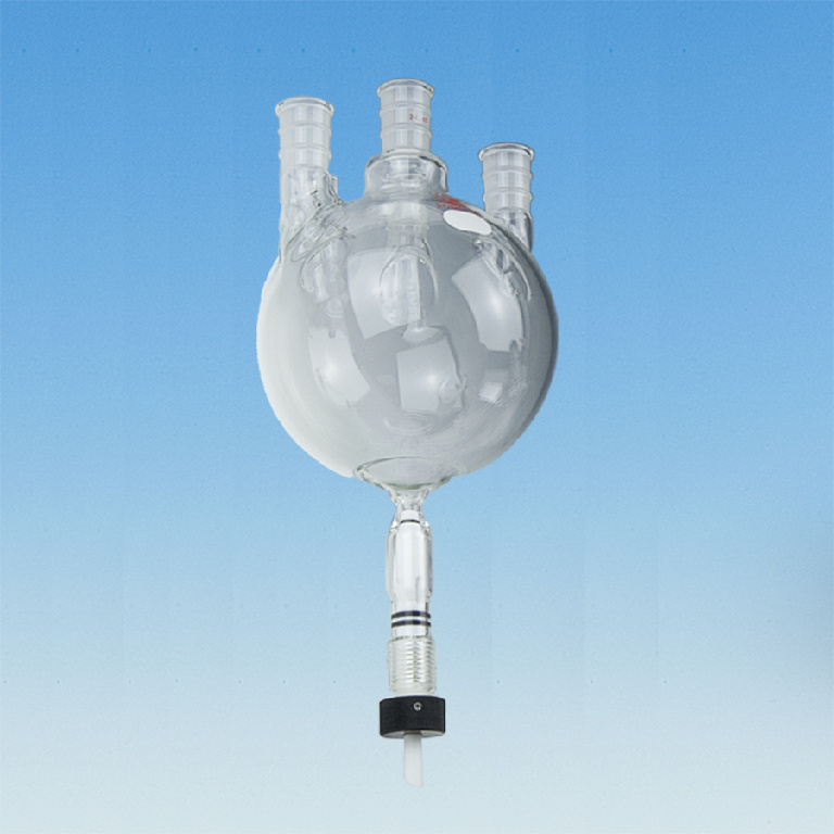 Flask, Three Necks, Zero Dead Space Valve, Ace Glass Incorporated | Reaction Vessels, Flask Shape