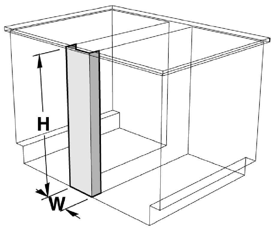 VWR® Contour™ Pipe Chase Filler Panel Assemblies | Casework