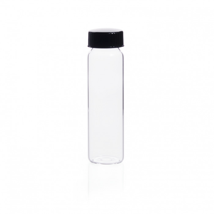 KIMAX® Sample Vials, Borosilicate Glass, with Black Phenolic Screw Cap, Kimble Chase, DWK Life ...
