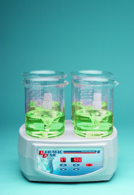 QuadMag Genie® Four-Position Magnetic Stirrers, Scientific Industries ...