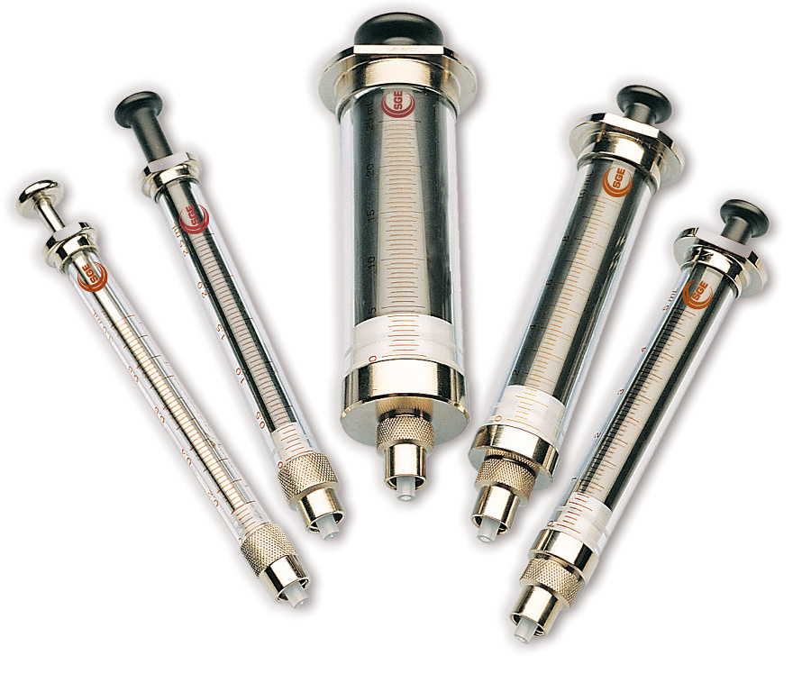 SGE Syringes, General Purpose Manual Syringe, PTFE Tipped Plunger ...
