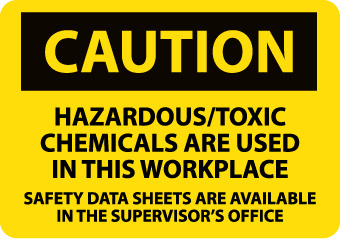 Chemical OSHA Caution Signs, National Marker | Signs